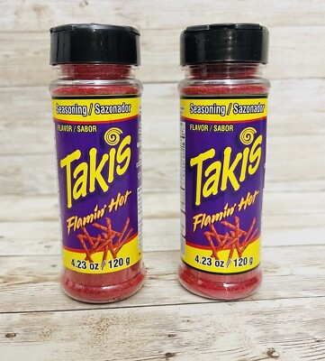 2x Takis Fuego Chilli Powder Seasoning 2x Polvo Chilito Sasonador Takis ...