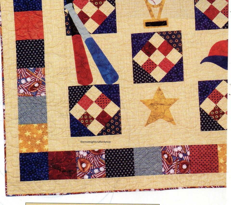 Let's Play Ball Quilt Pattern Pieced/Applique RM | eBay