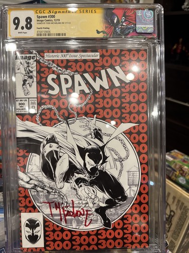 SPAWN #300 4TH PRINT CGC 9.8 SIGNED BY TODD MCFARLANE | eBay