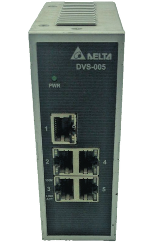 🔌 Commutateur Ethernet Delta DVS‐005I00 🌐 5 ports 10/100 non géré ⚙️ Rail... | eBay