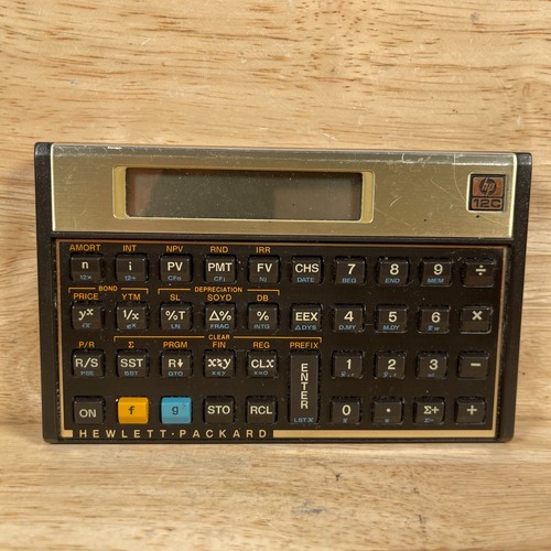 Hewlett Packard HP 12C Black/Silver Handheld Programmable Scientific ...