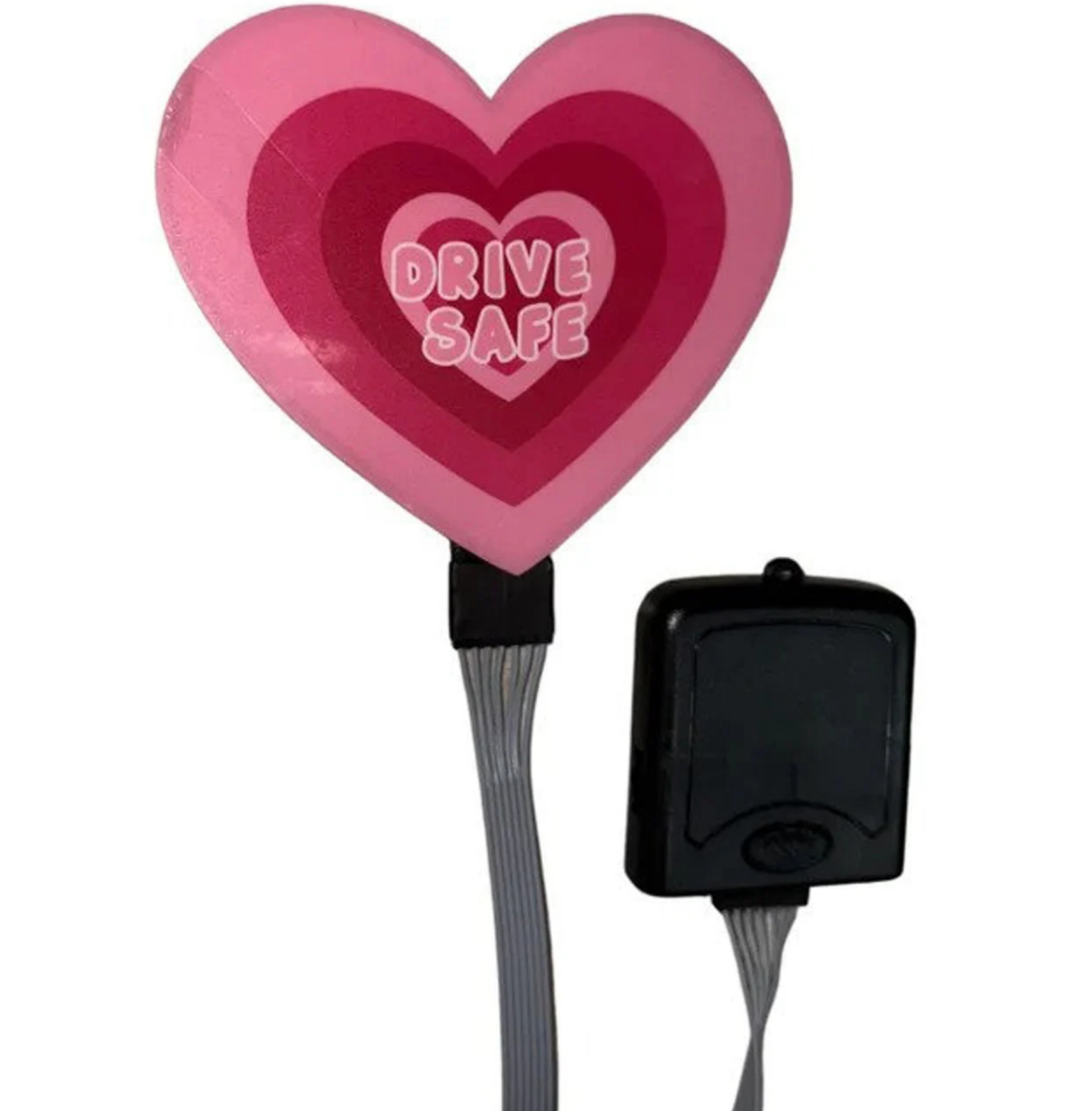 Drive Safe Heart LED Panel Light Up Sticker JDM WINDOW CLING BATTERY ...