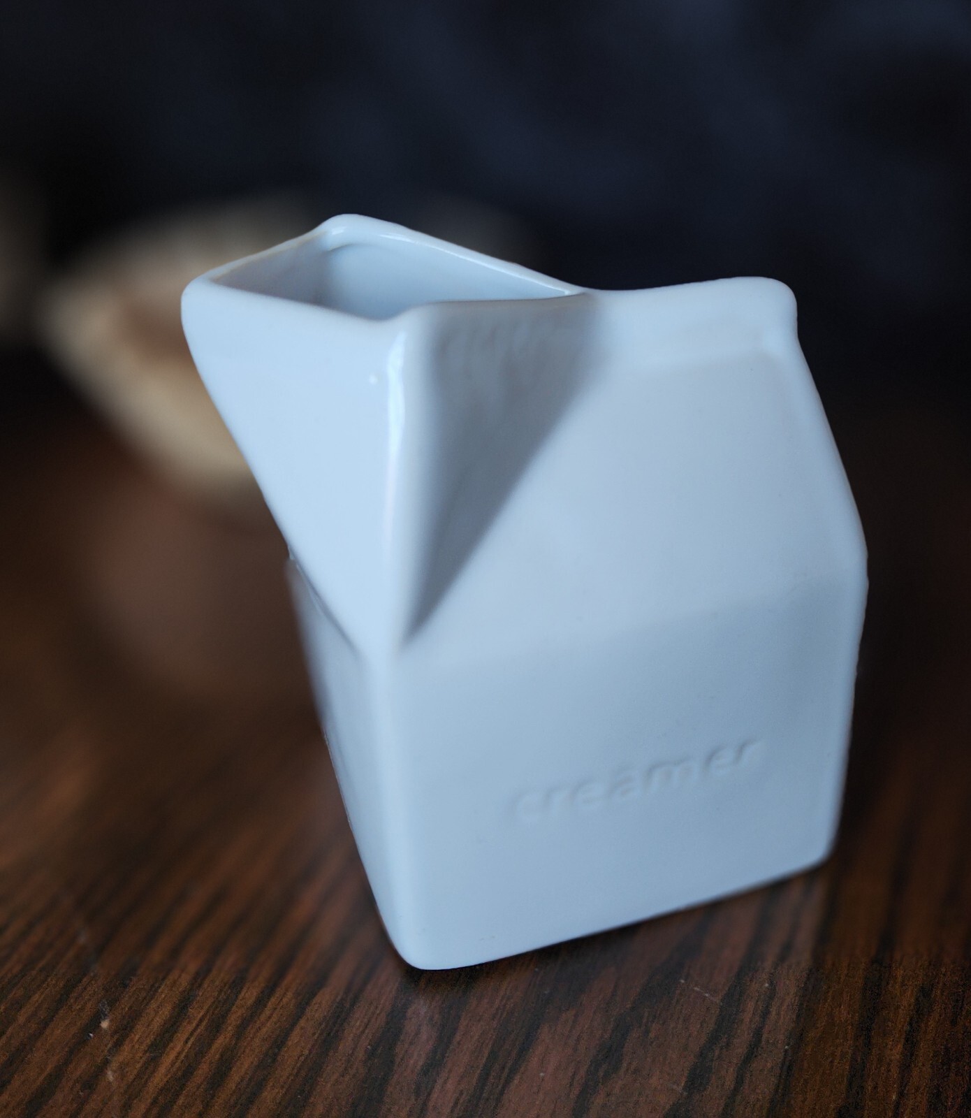 "Cream" White Ceramic Cream Carton Home Creamer | eBay