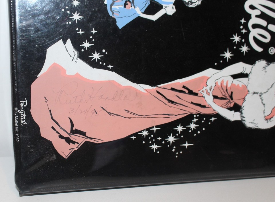 Autograph Ruth Handler Vtg Barbie 1962 Carrying Case Ponytail Black ...