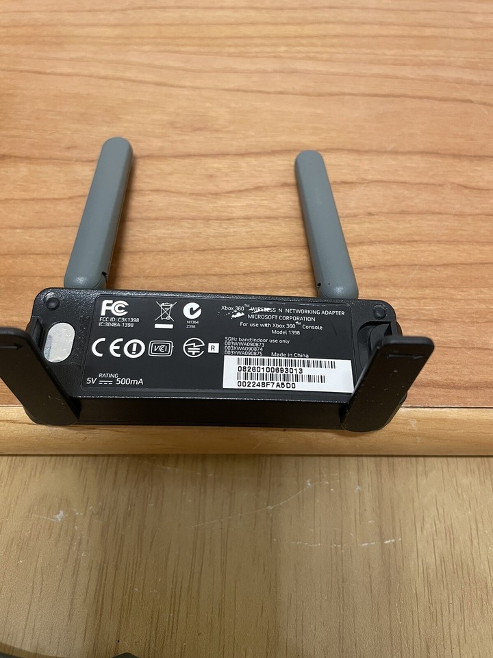 Official OEM Xbox 360 Wireless N Network Adapter WiFi Dual Antenna ...