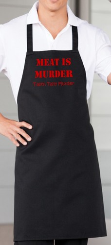 Meat Is Murder Barbecue Aprons Funny, Novelty Grilling Aprons, Funny ...