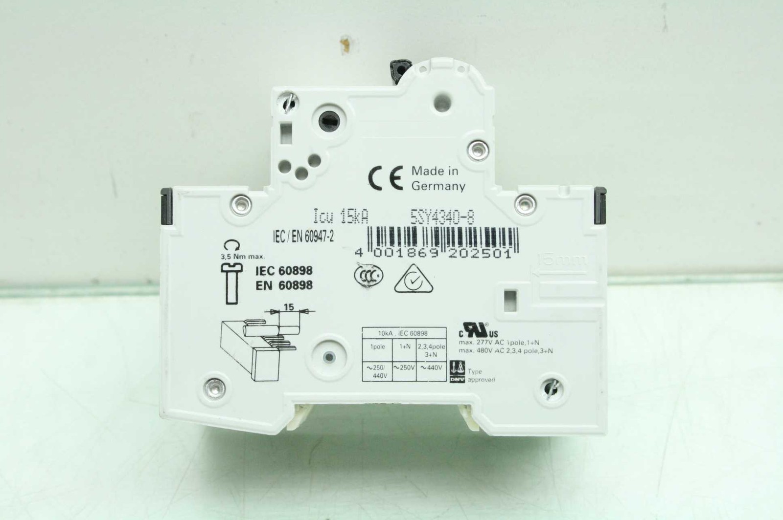 4 Siemens Circuit Breakers 5SY4332-6, 5SY4340-8, 5SY4116-8, 5SY4111-7 ...