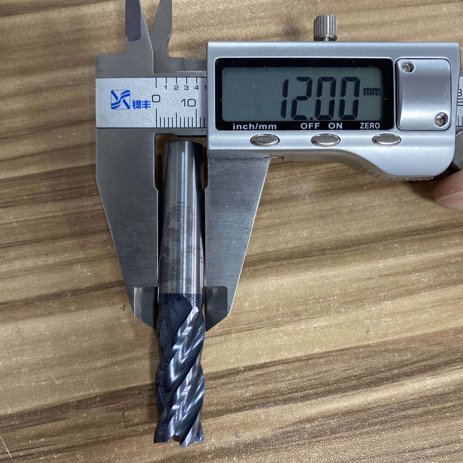 5* HRC45 D12 x 75 -4F tip diameter 12mm 4 Flute End Mill CNC Milling ...