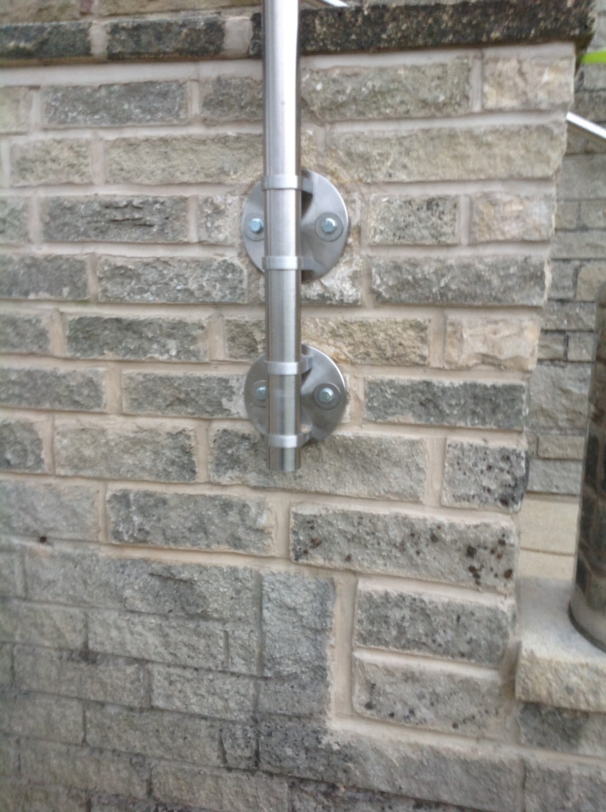 48mm Side Mounting Stainless Steel Baluster Base Plate. Face Fix Post ...