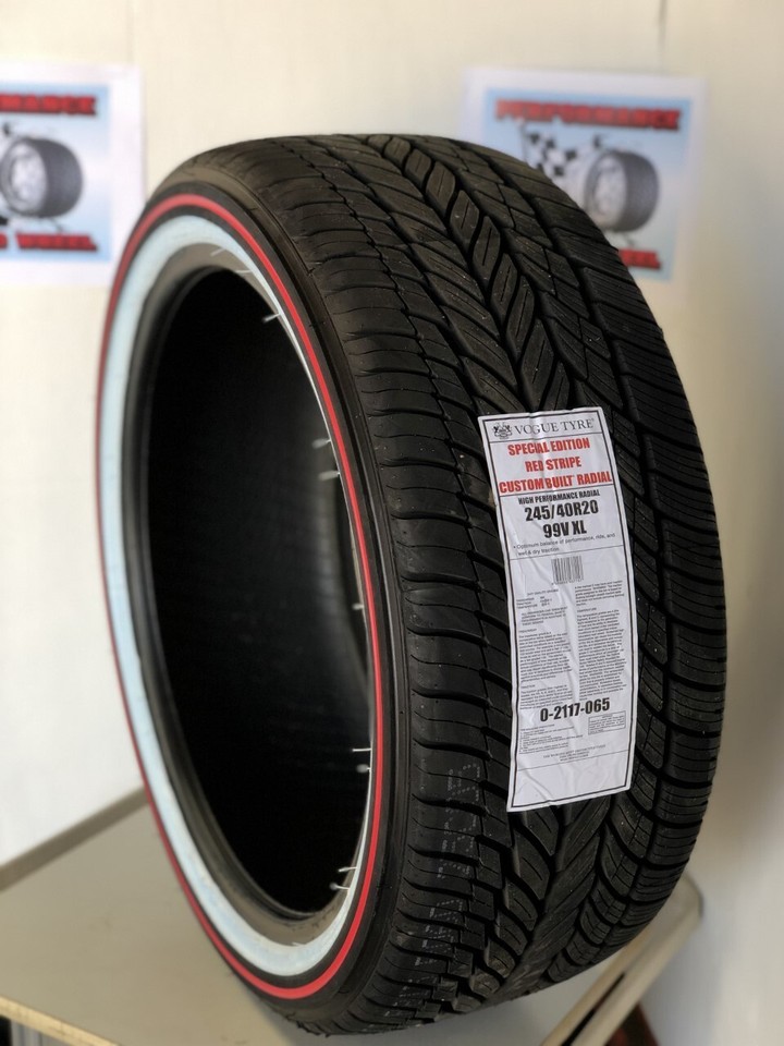 1 245/40-20 VOGUE 245-40R20 Vogue Custom Built Radial VIII | Red ...