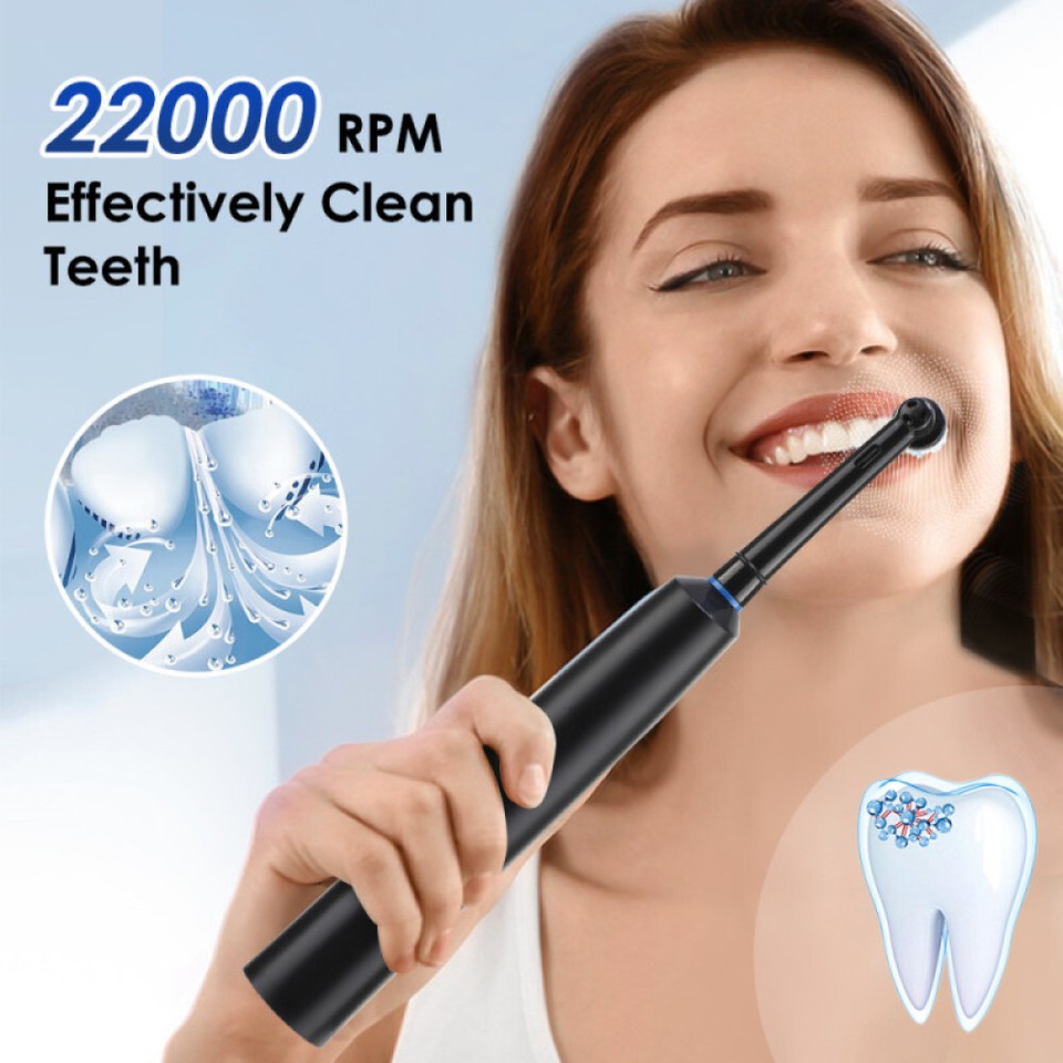 Electric Toothbrush Pro Rotating Brush With 4 Heads Timer 5 Modes ...