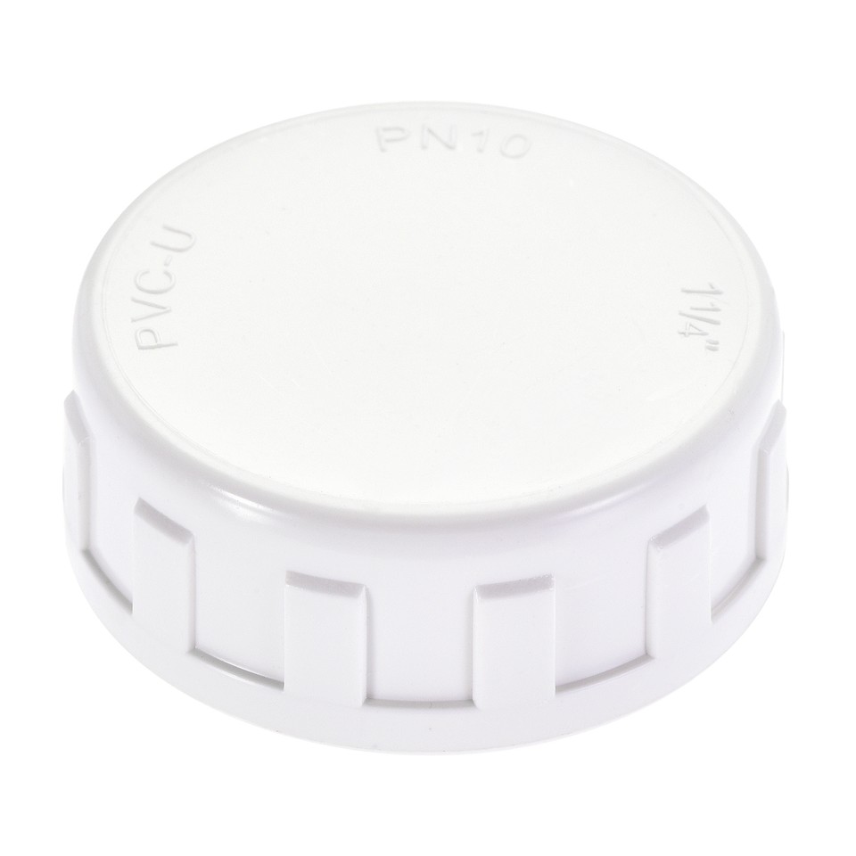 1-1/4PT Pipe Fitting Cap PVC Female Thread Hose Connector Round End ...