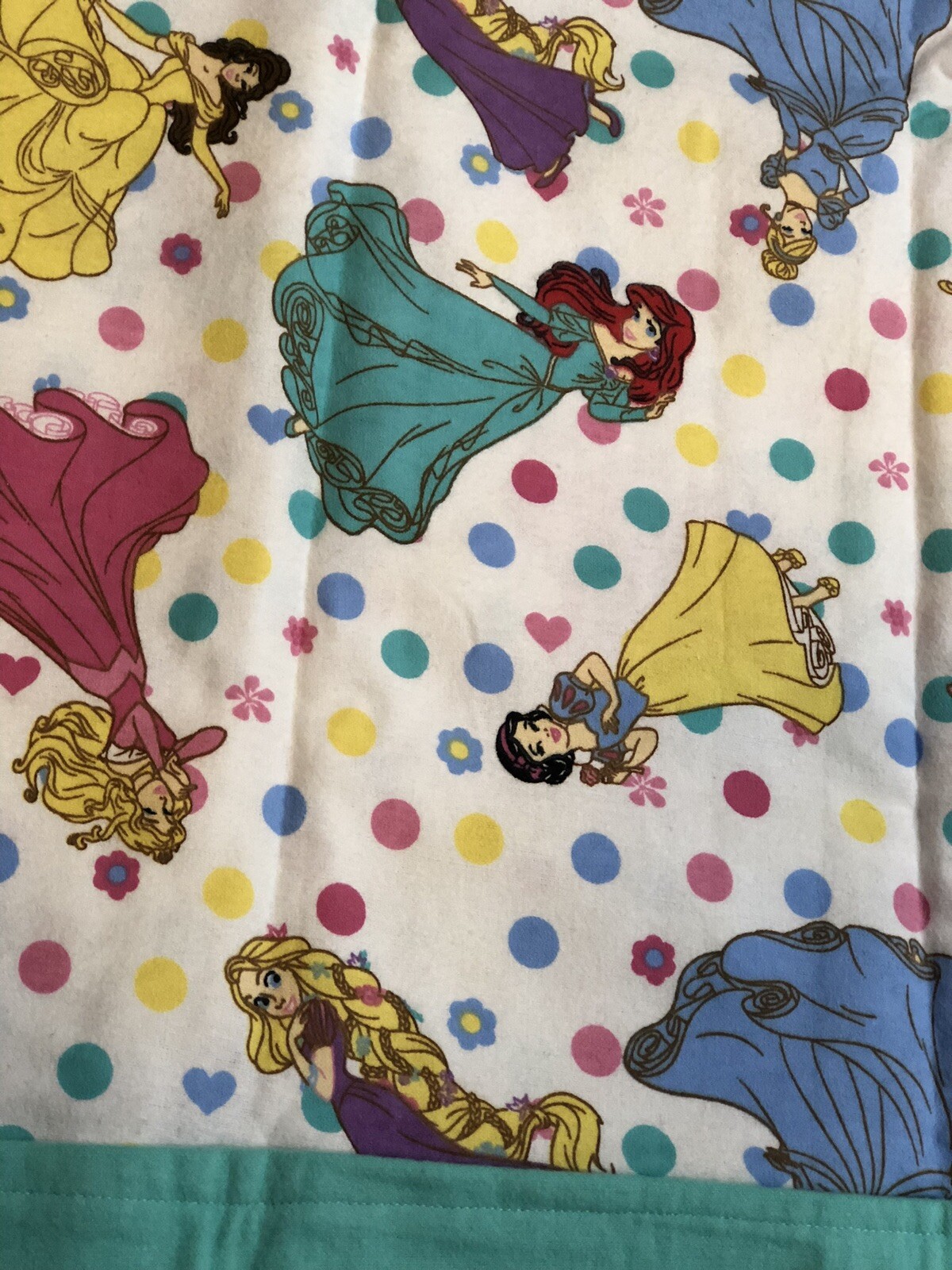 Disney Princesses Ariel Belle Cinderella Flannel Pillowcase New! | eBay