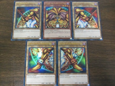 Yugioh Exodia the Forbidden One Complete Right Left Arm Leg Holo Ultra ...