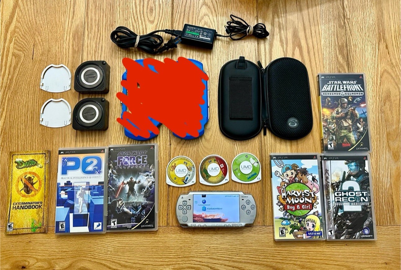 PSP 2000 Limited Daxter Version Bundle + Games & Accessories Lot (Sony ...