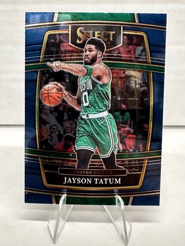 2021-22 Panini Select Blue Basketball Card #77 Jayson Tatum Boston ...