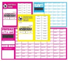FOOTBALL SCRATCH CARDS 20 30 40 50 and 80 Team Fundraising A5 Card ...
