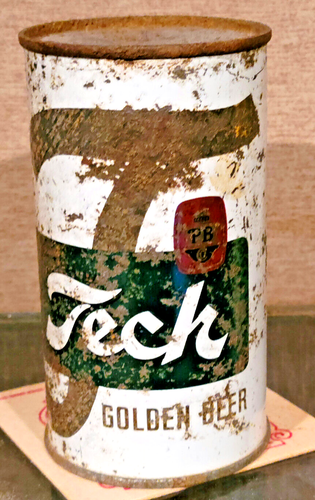 1950s TECH GOLDEN FLAT TOP BEER CAN PITTSBURGH BREWING COMPANY PA | eBay