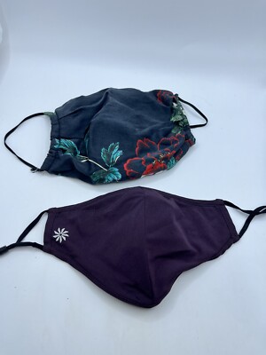 Handmade Cloth Face Mask With Pocket | Purple | Floral Pattern | eBay