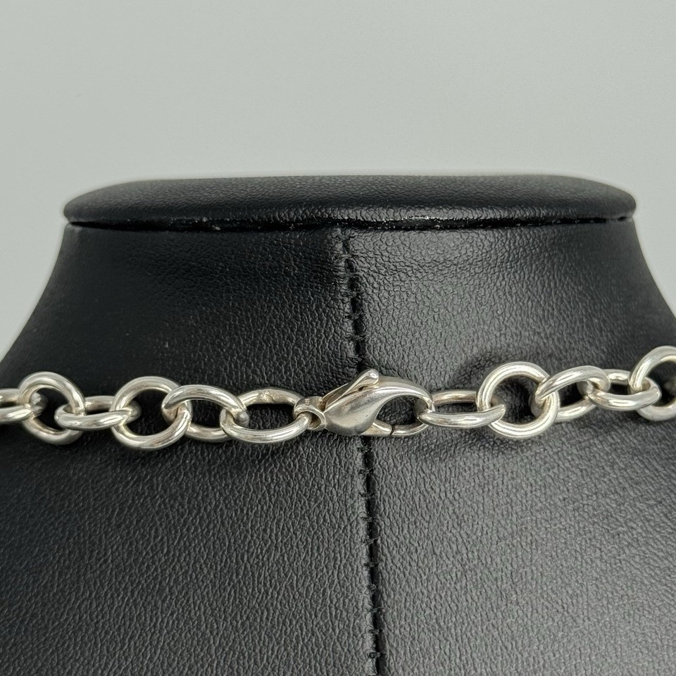 Tiffany & Co. Sterling Silver Infinity Link Pendant Necklace 16” | eBay