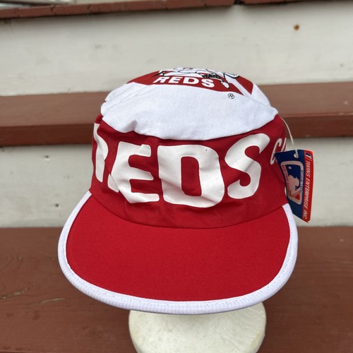 Vintage Cincinnati Reds MLB Baseball Red & White Painters Cap Hat One ...