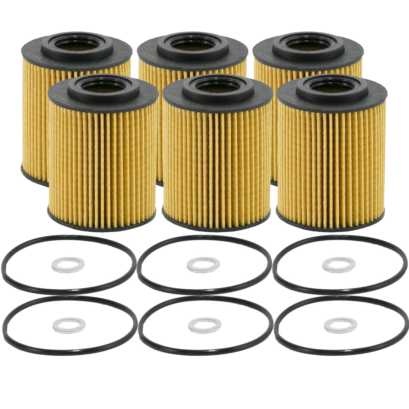 Wix Set of 6 Engine Motor Oil Filters For Genesis Hyundai Kia StdAsp ...