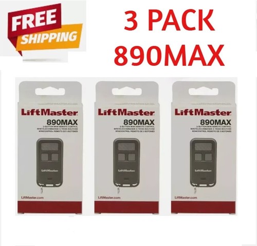3 Pack 890MAX Liftmaster Universal Remote - Compatible with 371LM ...