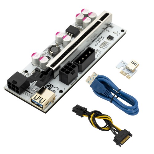 PCIE 1xTo 16x USB3.0 GPU Riser Extender Adapter Board Cable PCI-E Riser ...
