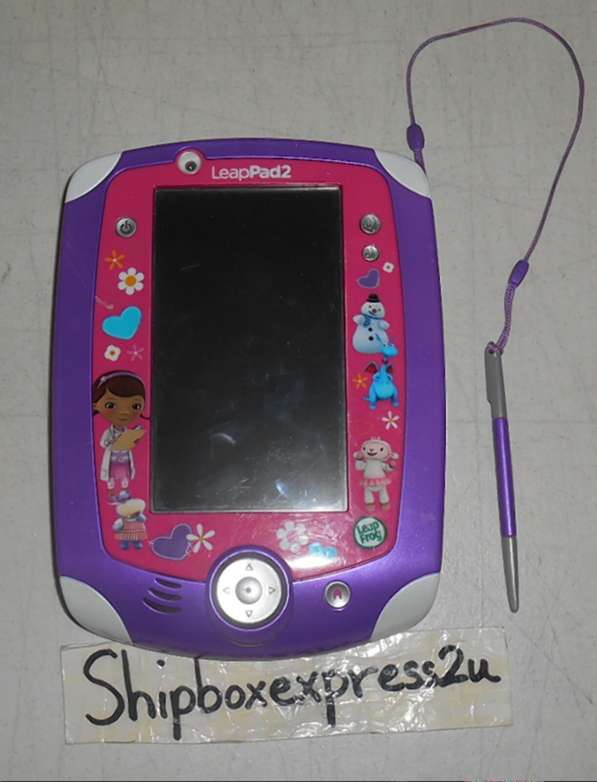 LEAPFROG LEAPPAD 2 DOC MCSTUFFINS EXPLORER LEARNING TABLET STYLUS CASE ...