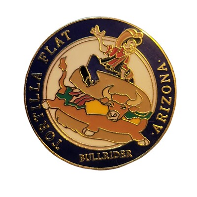 Tortilla Flat Arizona Bull Rider Pin | eBay