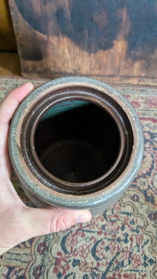 Antique Early Country Stoneware Hamilton & Jones PA Cobalt Crock Jar 10 ...