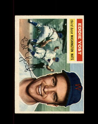 1956 Topps Baseball #128 Eddie Yost (Senators) STARX 8 OC NM/MT ...