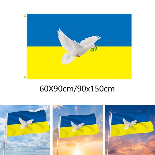 Peace Dove Flag Vivid Color Polyester Banner for Farmhouse Garden ...