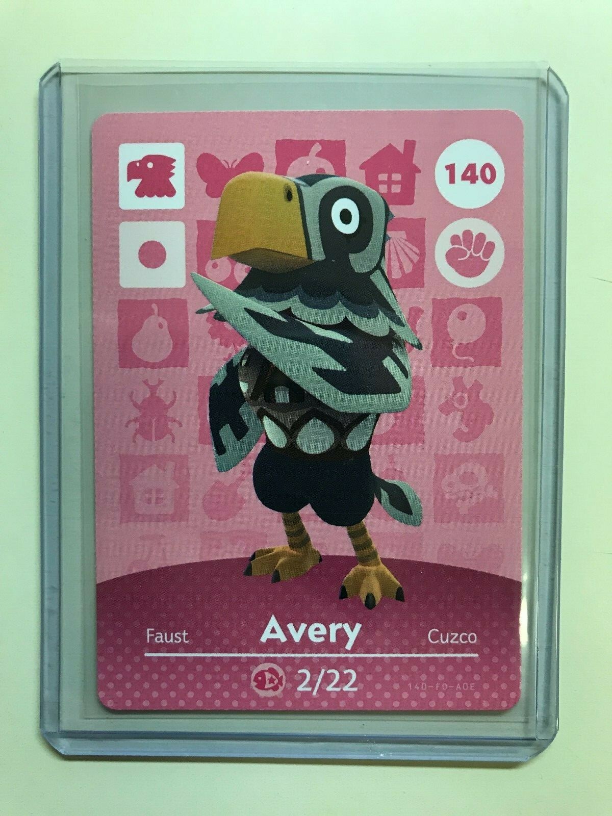 Avery # 140 Animal Crossing Amiibo Card Horizons FREE TRACKING, NEVER ...