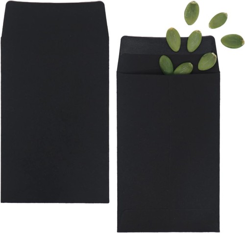 Small Coin Envelope Self Adhesive Mini 2.25"x3.5",100Pcs, Black | eBay