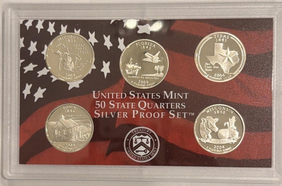 2004-S United States Mint 50 State Quarters Silver Proof Set | eBay