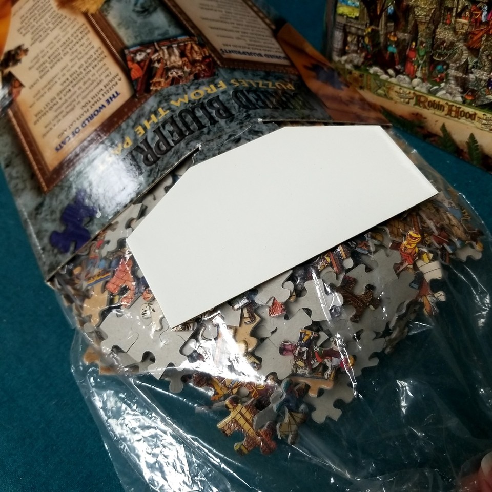 Lot 3 VTG 90s Buried Blueprint Puzzles 1000 Pc Puzzles Cats Wild West ...