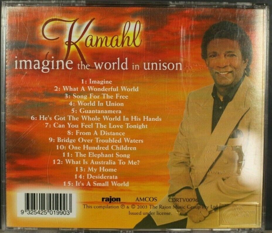 Kamahl - imagine the world in unison CD MUSIC ALBUM DISC EXCELLENT RARE ...