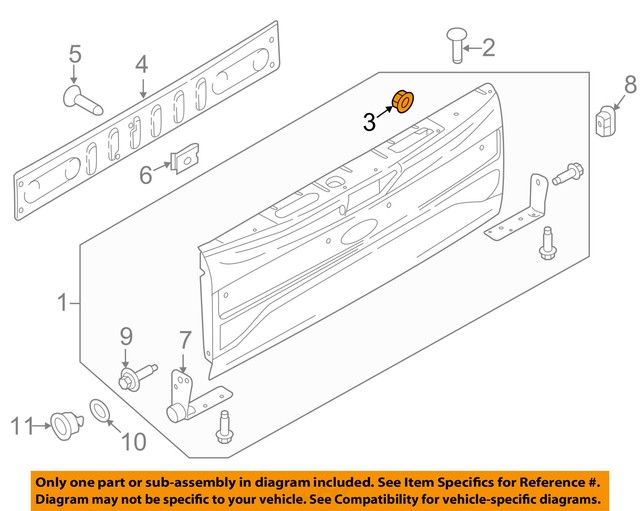 Ford Oem-tail Gate Nut W717086S439 for sale online | eBay
