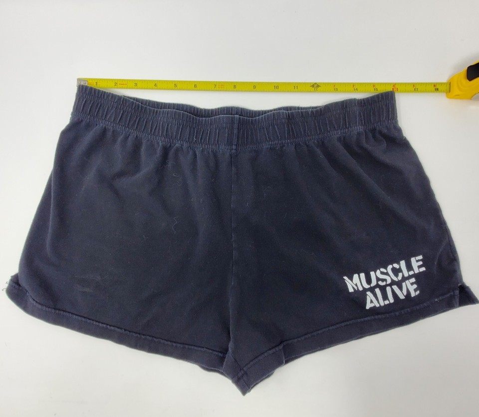 Muscle Alive Bodybuilding Shorts Men XL 32 To 36 Waist Black | eBay