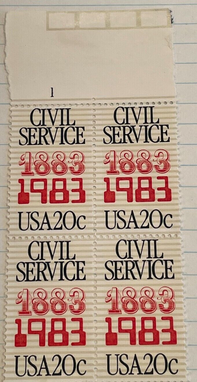 Scott 2053, A1438, 1983 USPS "Civil Service" , $0.20, Block | eBay