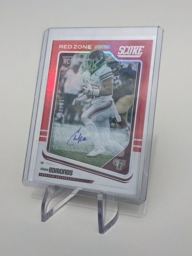 Chase Edmonds RC Auto (#/20) - 2018 Score Rookies #361 - Red Zone ...