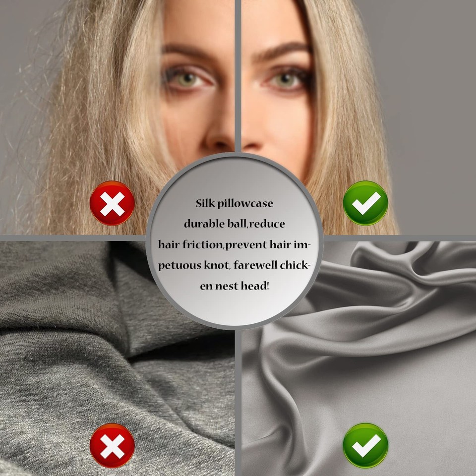 Silk Pillowcase for Hair and Skin,Soft,Breathable and Sliky 100% Silk Pillowc... | eBay