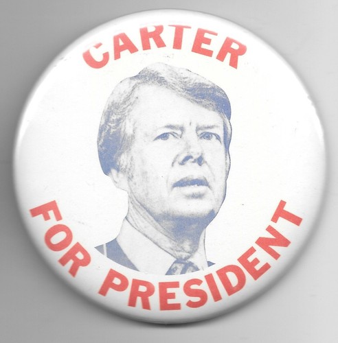 Jimmy Carter for President Red, White and Blue Political Campaign Pin ...