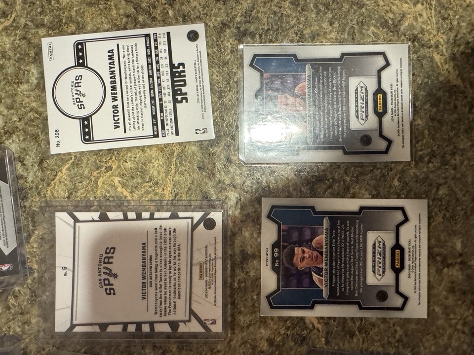 2023-24 Panini Victor Wembanyama San Antonio Spurs Rookie Card Lot 18 ...
