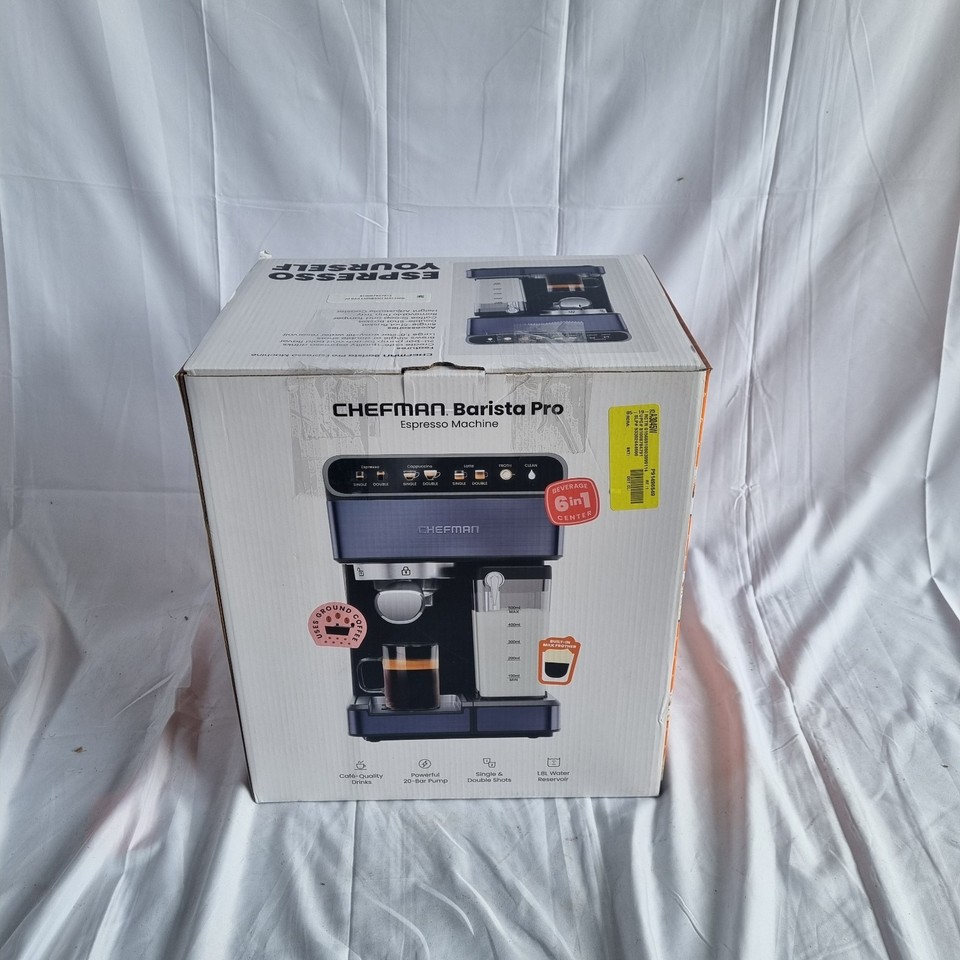 Chefman Barista Pro Espresso Machine 6-in-1 | New Open Box +Gift of ...