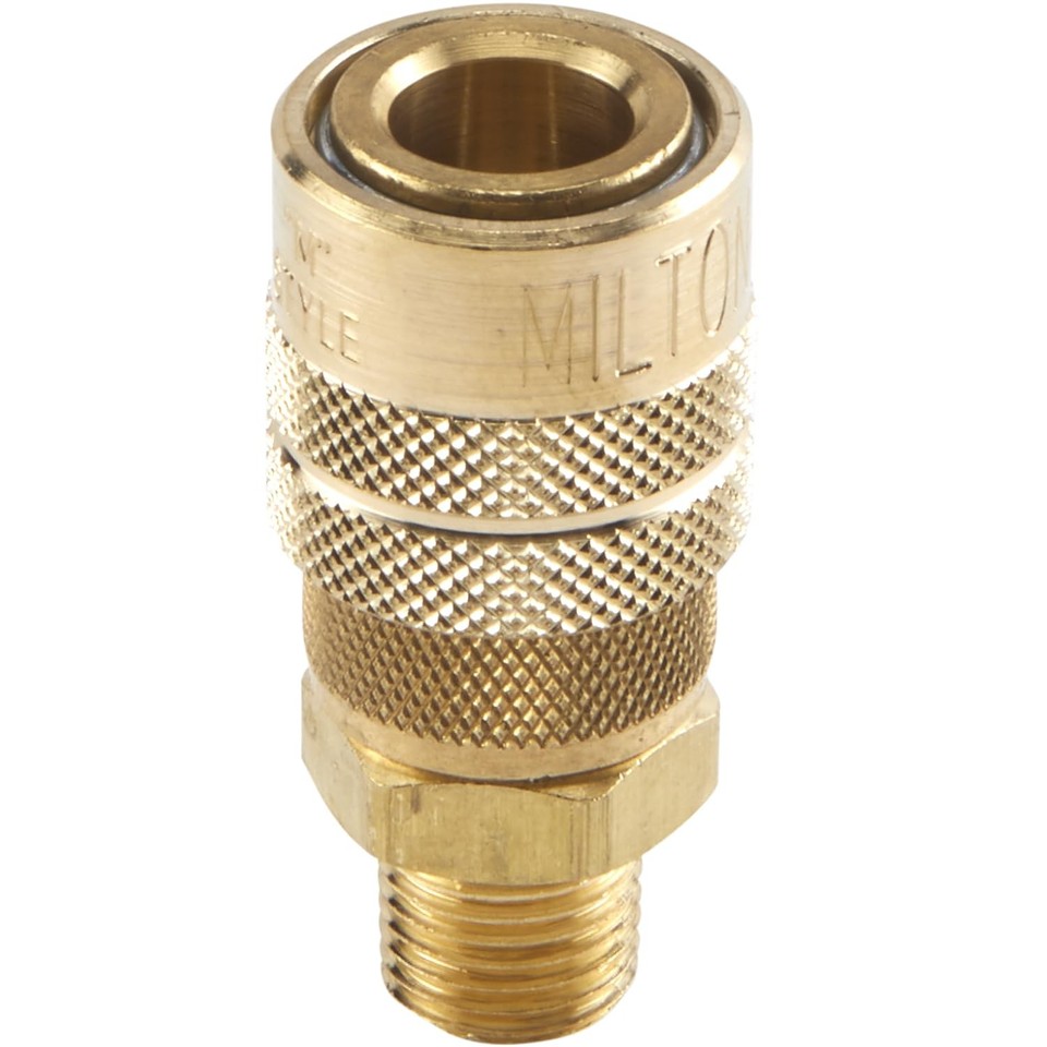 Milton M Style 1 4 MNPT Male Brass Air Compressor Quick Connect Fitting ...