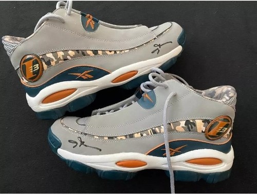 ALLEN IVERSON AUTOGRAPHED PICK UP GAME WORN PE SAMPLE ANSWER 1 REEBOK ...