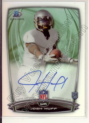 josh huff rc rookie draft auto autograph oregon ducks college refractor ...