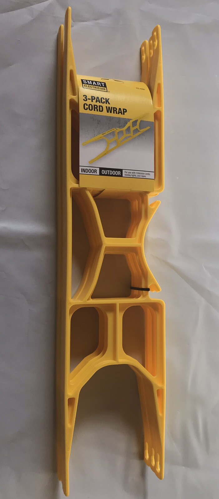 3 pack Electric Extension Cord Wrap Yellow Plastic H-Frame Rope / Wire ...